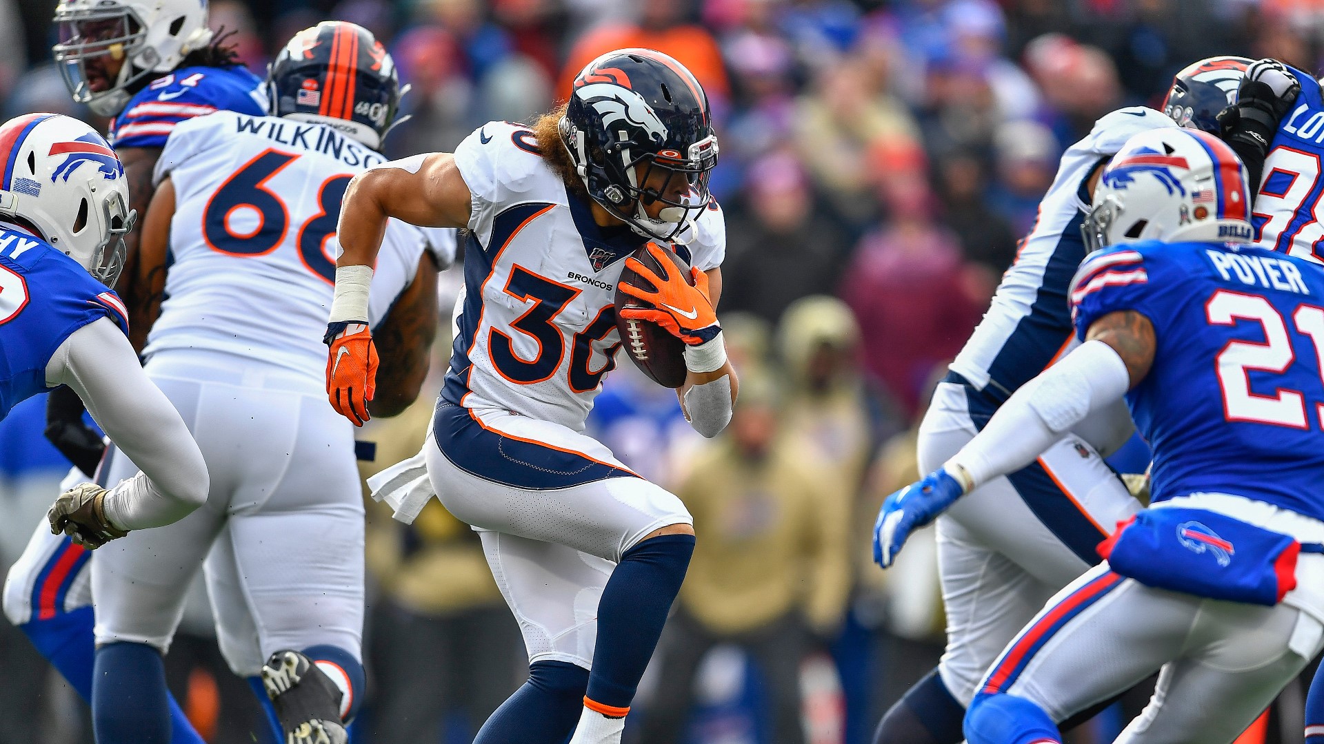 John Elway and Vic Fangio address Broncos running backs | 9news.com