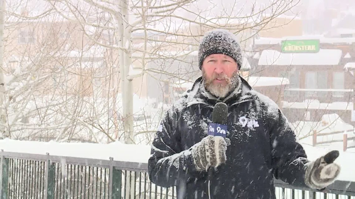 Winter storm: Heavy snow, big flakes in Estes Park | 9news.com