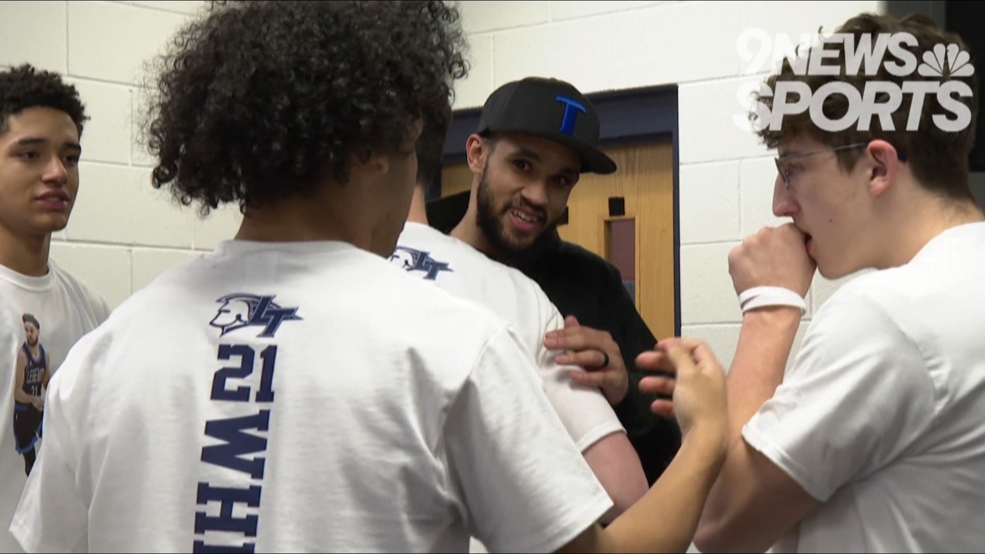 Derrick White's legacy hangs in rafters at Legend High School | 9news.com
