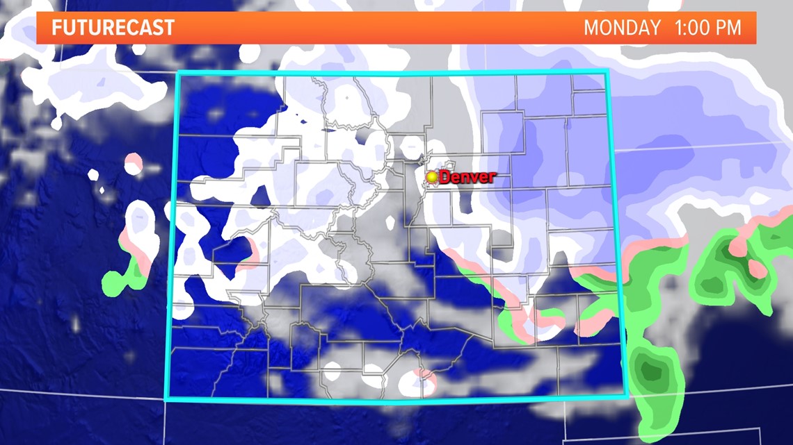 Snowy Monday in Colorado: How much snow Denver, plains to receive ...
