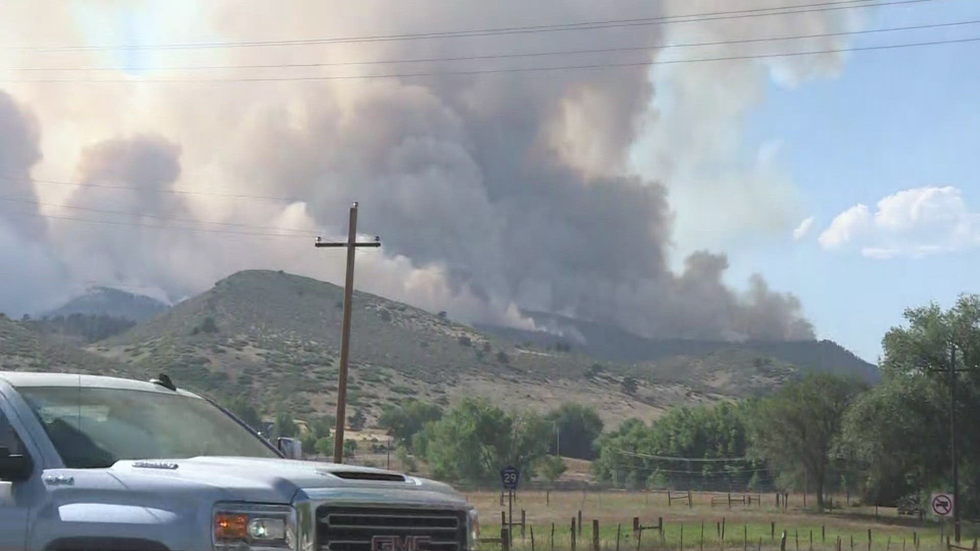 Alexander Mountain Fire burning west of Loveland | 9news.com