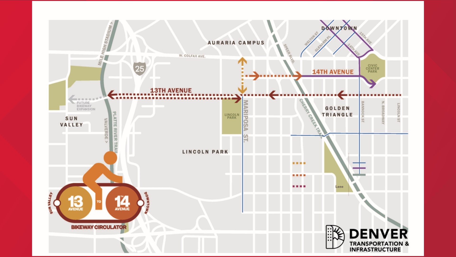 New protected bike lane opens in Denver : r/Denver