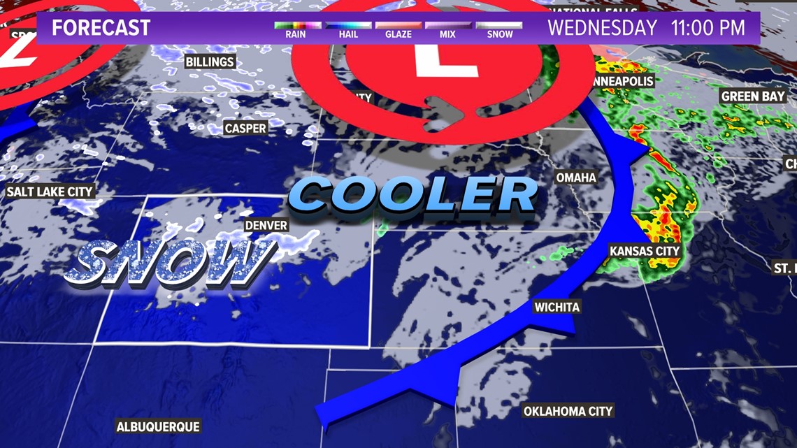 Snow, rain showers expected Wednesday in Colorado | 9news.com