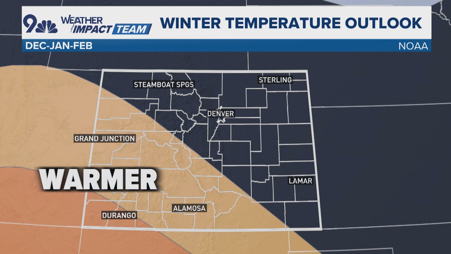 NOAA winter outlook for Colorado | 9news.com