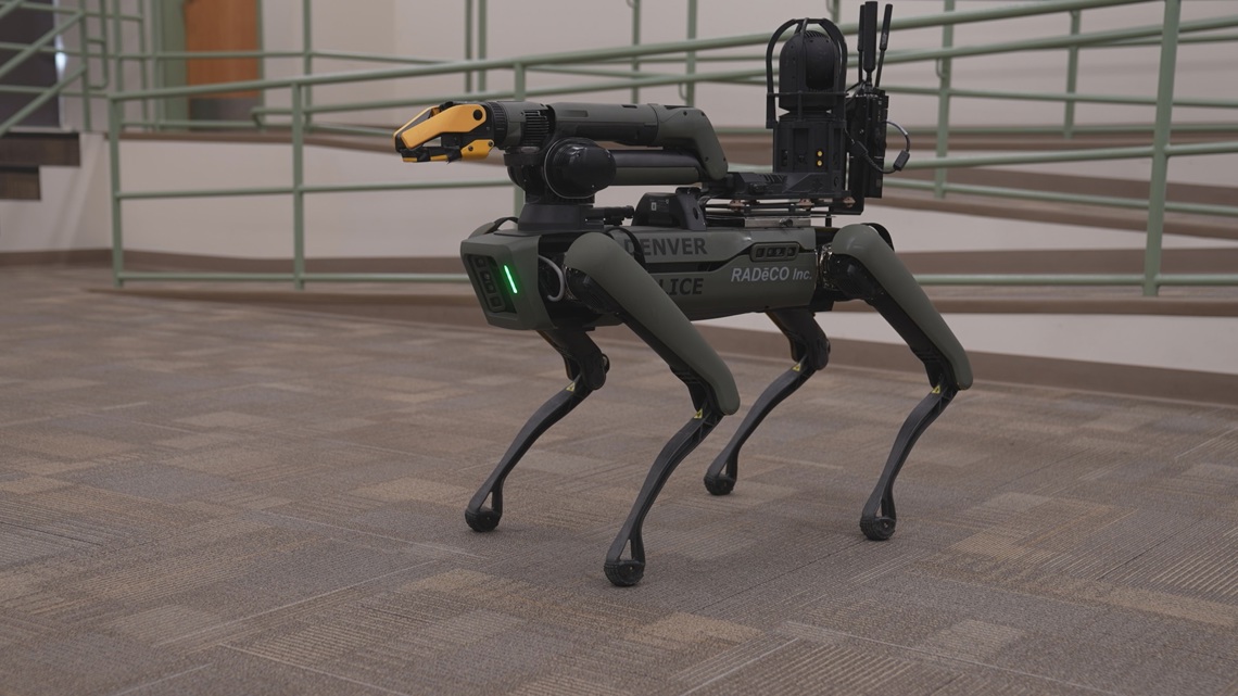 Meet Denver Police's new robotic 'dog' at the 9NEWS Parade of Lights ...