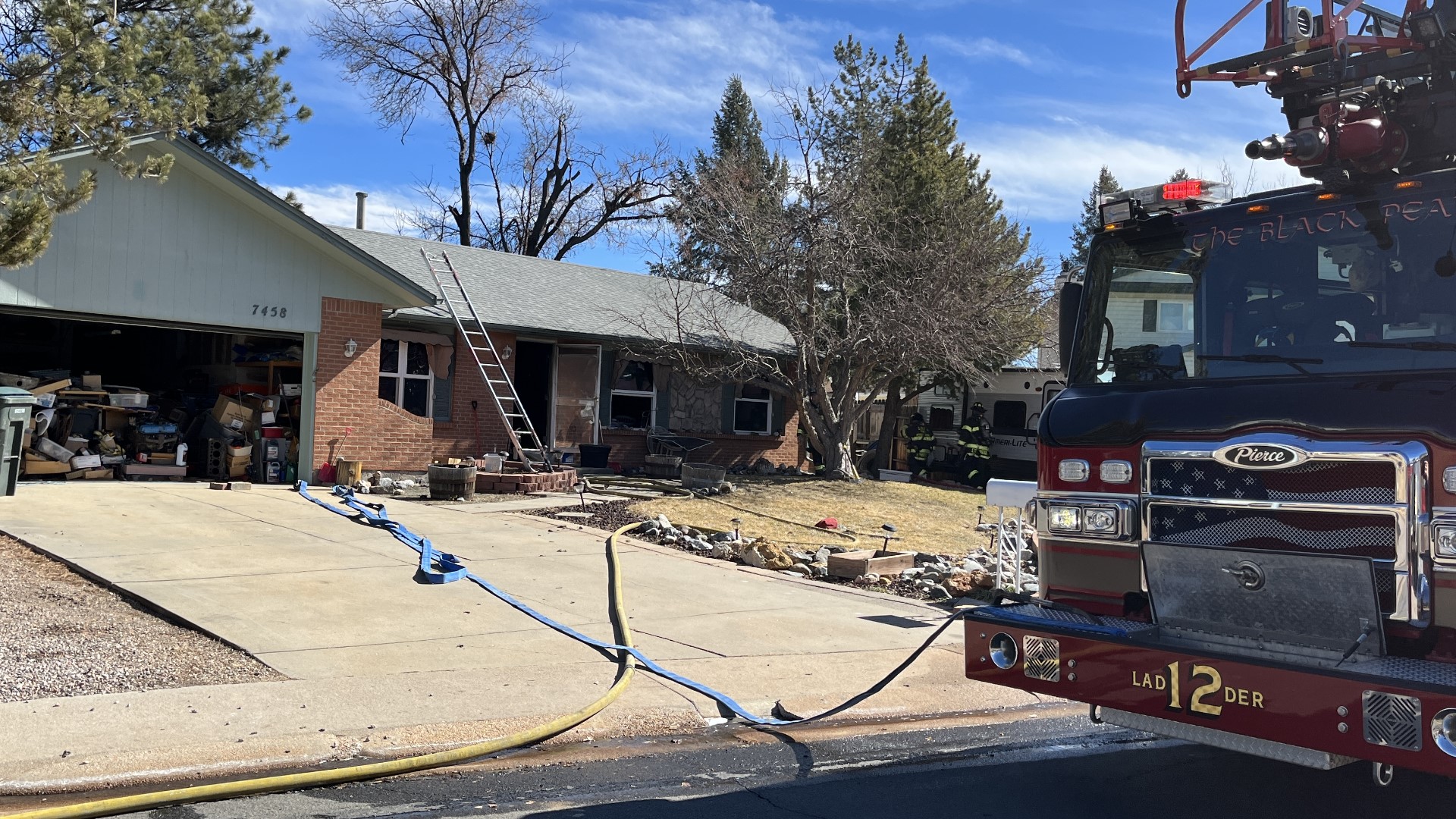 Firefighters respond to house fire south of Denver Thursday | 9news.com