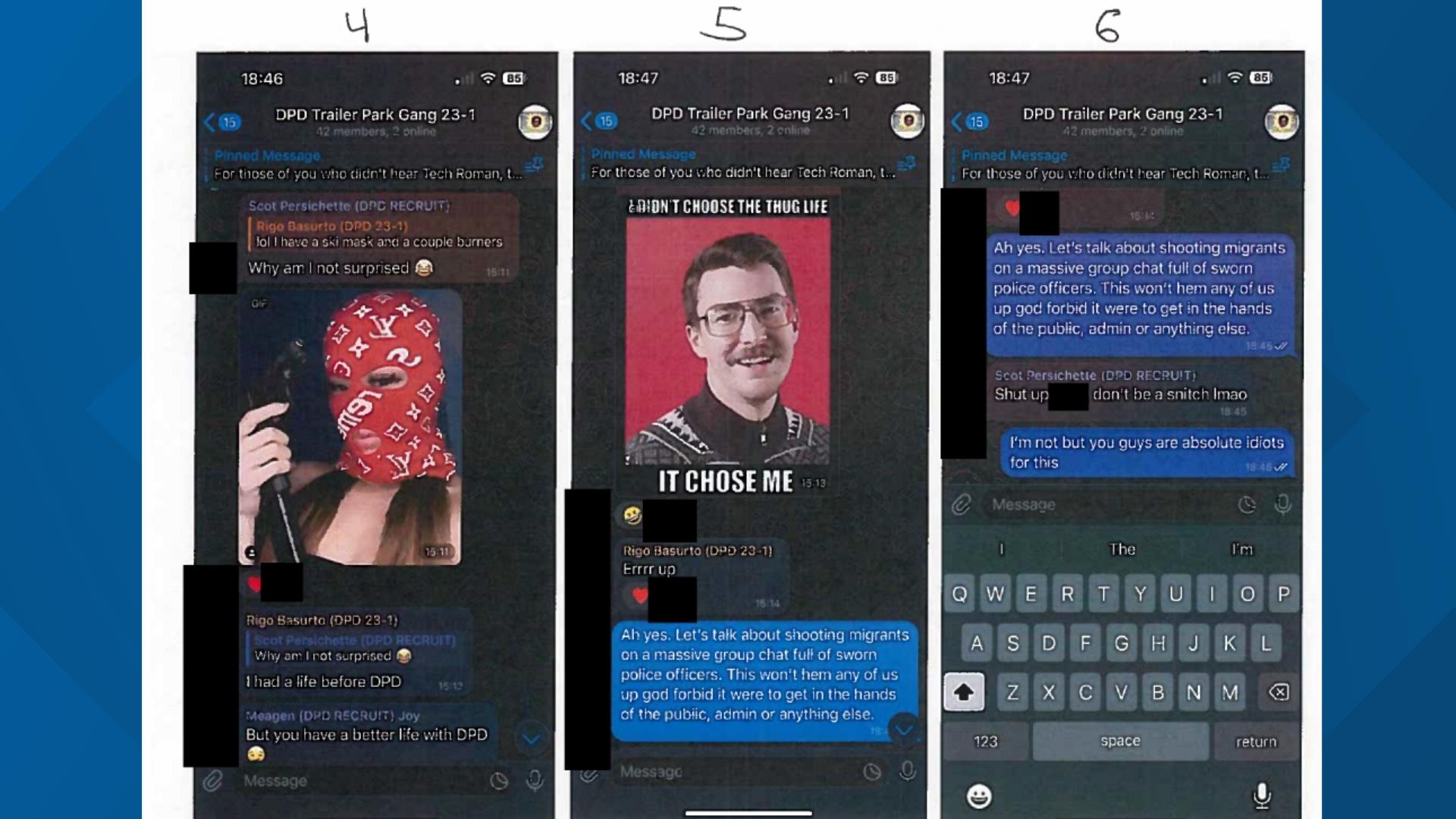 Officers explain jokes about using migrants for target practice | 9news.com