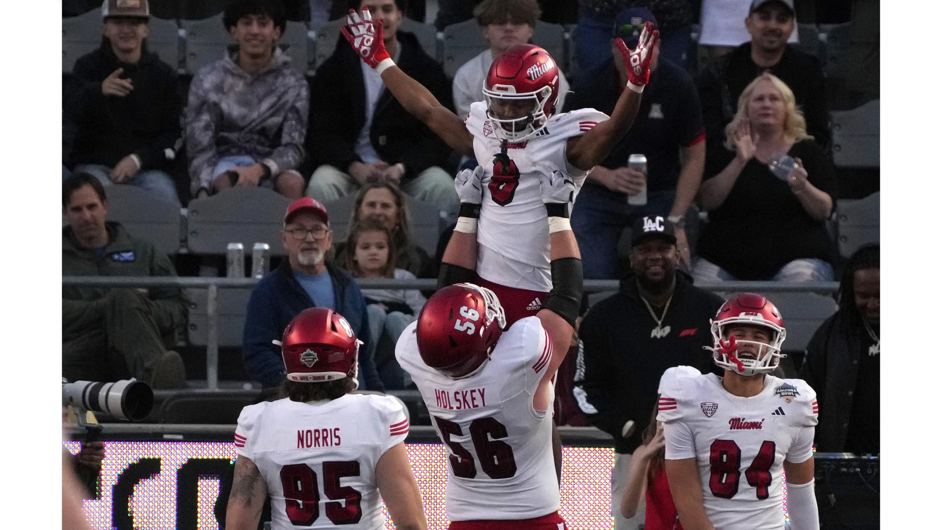 Miami (Ohio) Redhawks defeat Colorado State Rams in Arizona Bowl ...