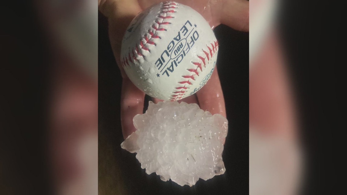 Large hail, strong winds cause damage in northeast Colorado | 9news.com