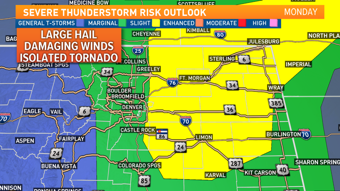 Severe storms bring heavy rain, large hail and a tornado sighting to ...