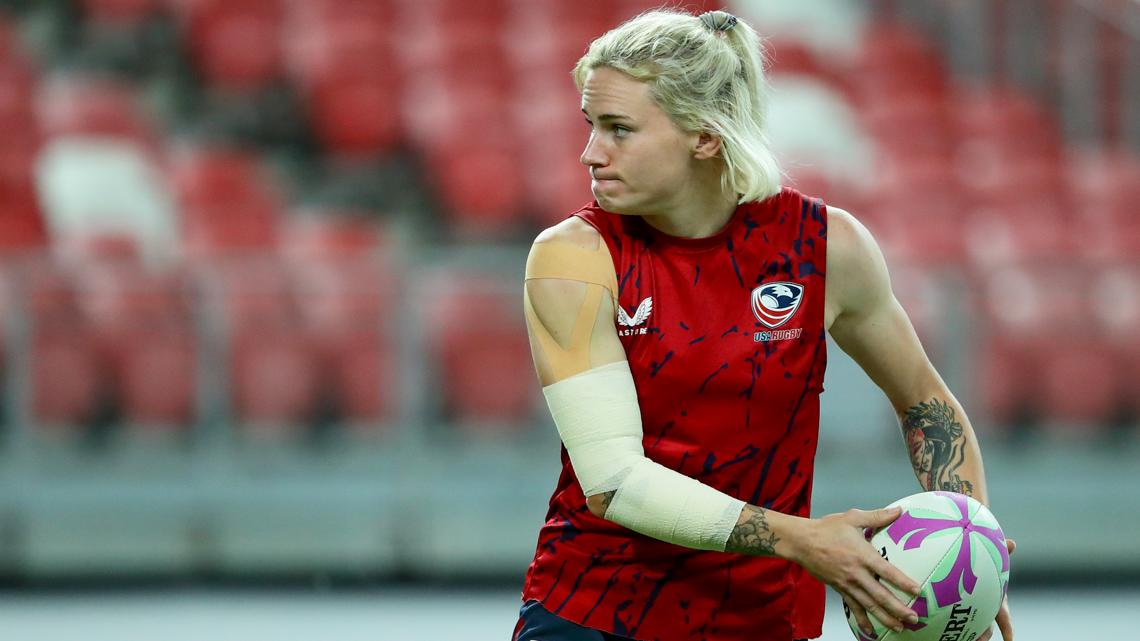 Sammy Sullivan builds Legos during opening ceremony | 9news.com