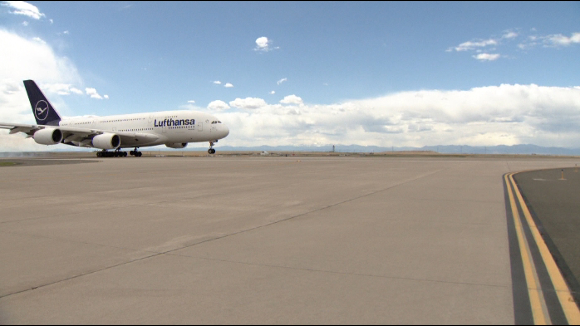 World's largest passenger plane lands at DIA | 9news.com