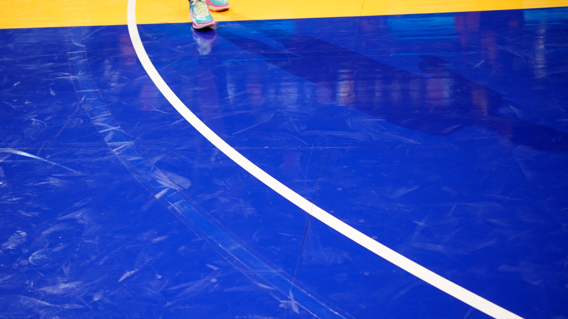 Wrongly measured 3-point line on Denver Nuggets court fixed | 9news.com