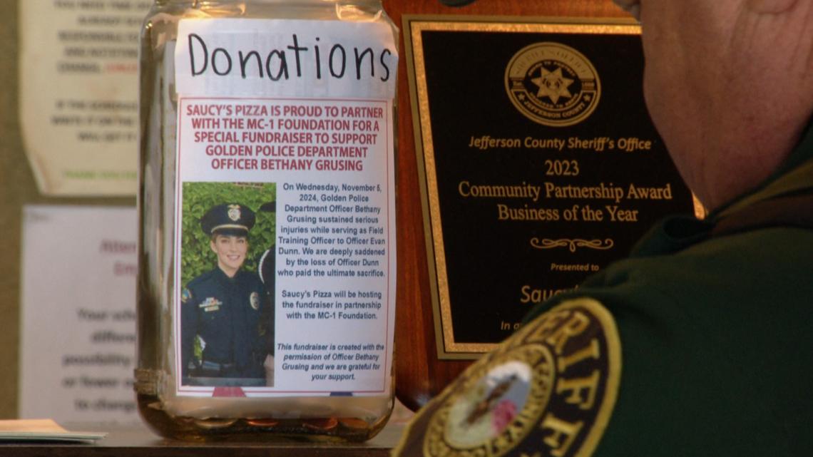 Community gathers for injured Golden police officer | 9news.com