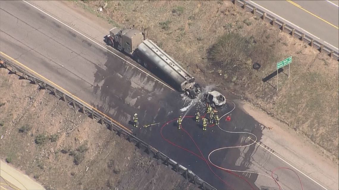 I-70 crash | 1 killed in crash involving tanker west of Denver | 9news.com