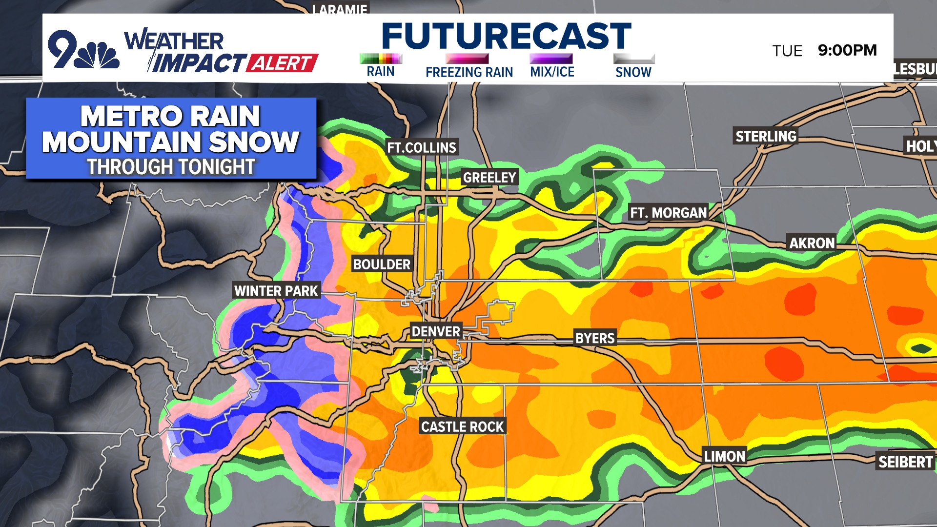Cold front brings rain and snow to Colorado: Latest Denver forecast ...