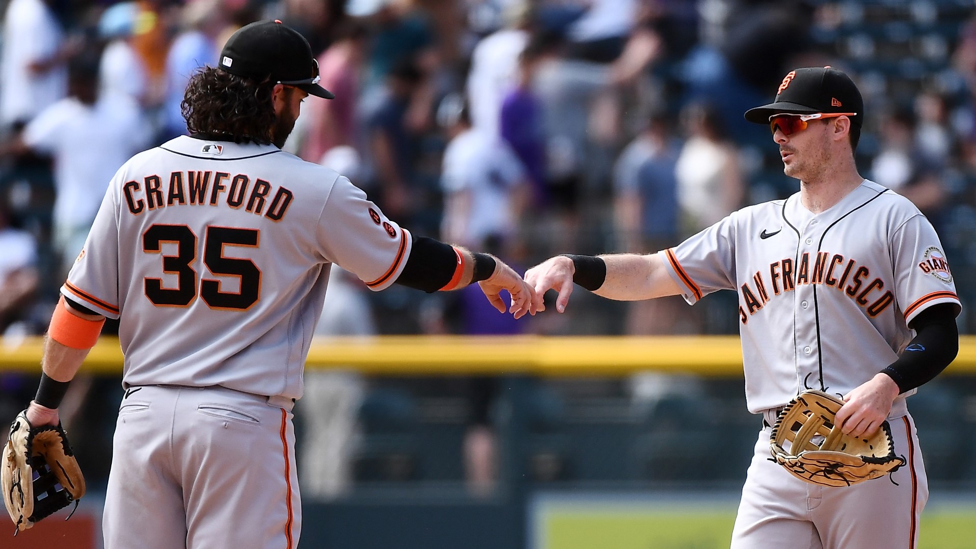 Giants complete series sweep of Rockies | 9news.com