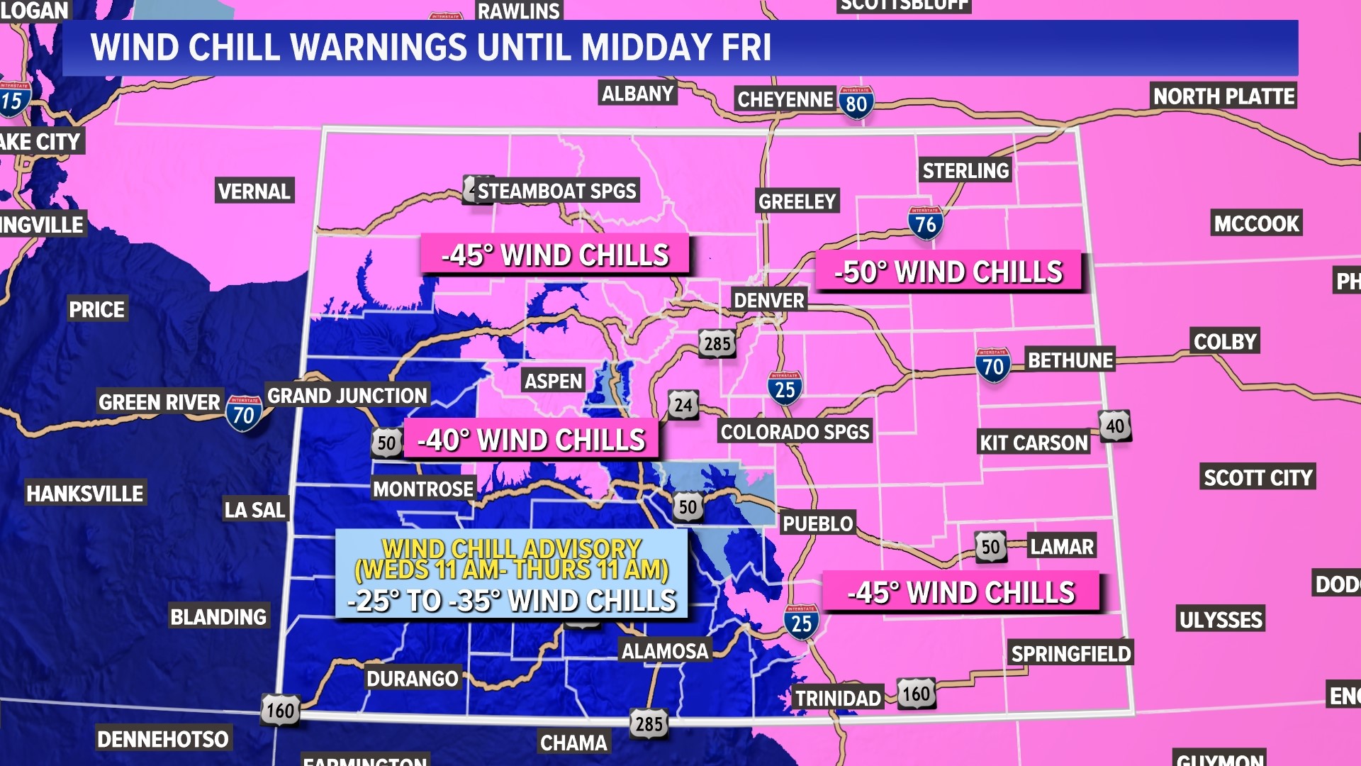 Snow, dangerous cold move into Colorado | 9news.com