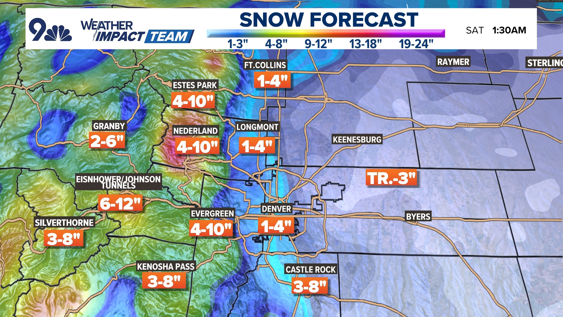 Denver forecast: Strong cold front to bring snow to Colorado, drop ...