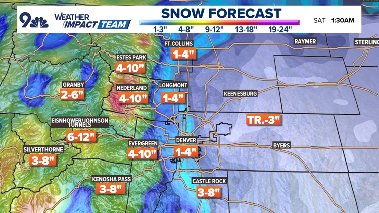 Denver forecast: Strong cold front to bring snow to Colorado, drop ...
