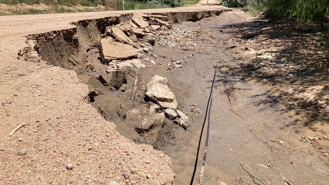 Major road damage across the state after flooding | 9news.com