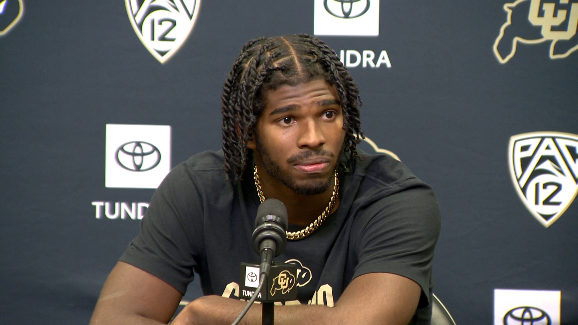 Shedeur Sanders speaks after Oregon State beat CU 26-19 | 9news.com