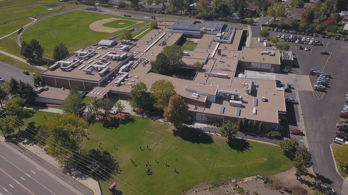 Aerial images of Jefferson Jr/Sr High School in Edgewater | 9news.com
