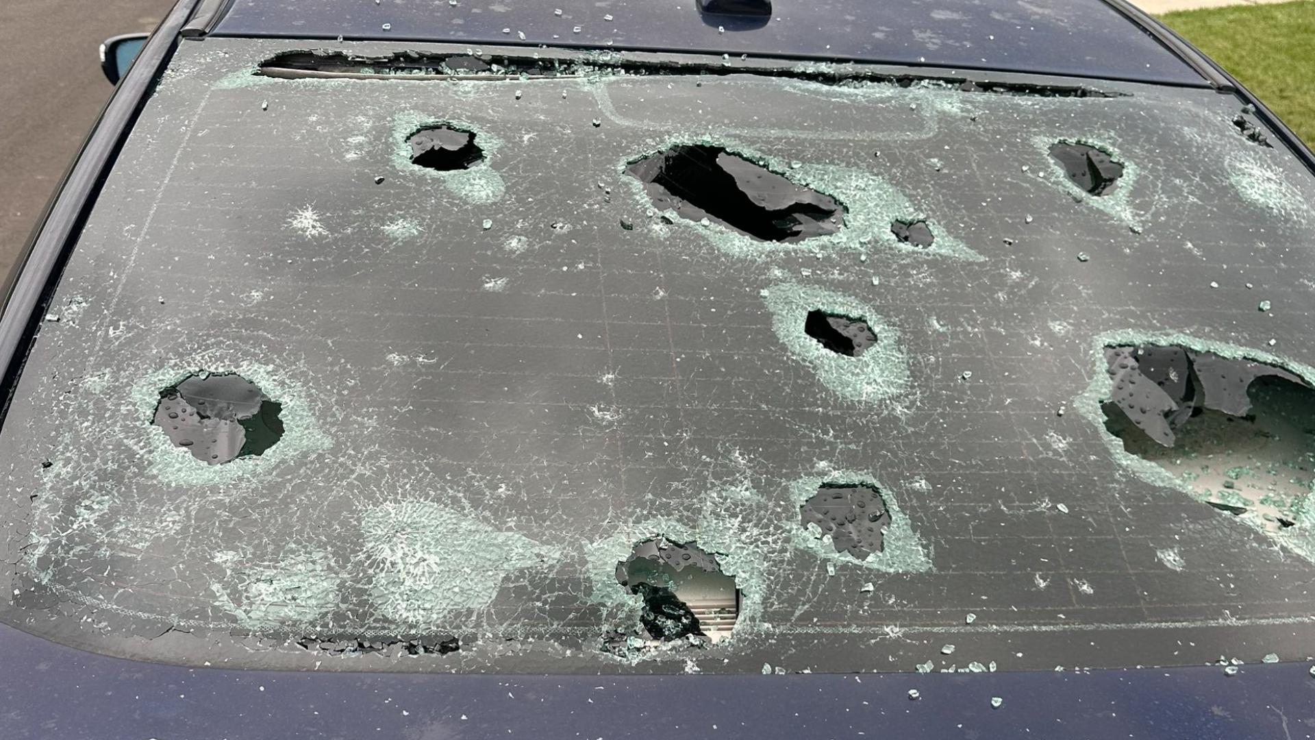 Photos: Severe storms bring large hail to northern Colorado | 9news.com