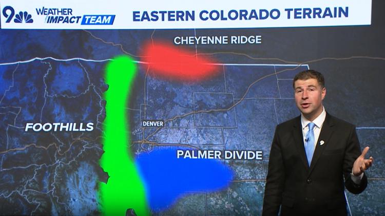 How Colorado's geography impacts snowfall on the Front Range | 9news.com