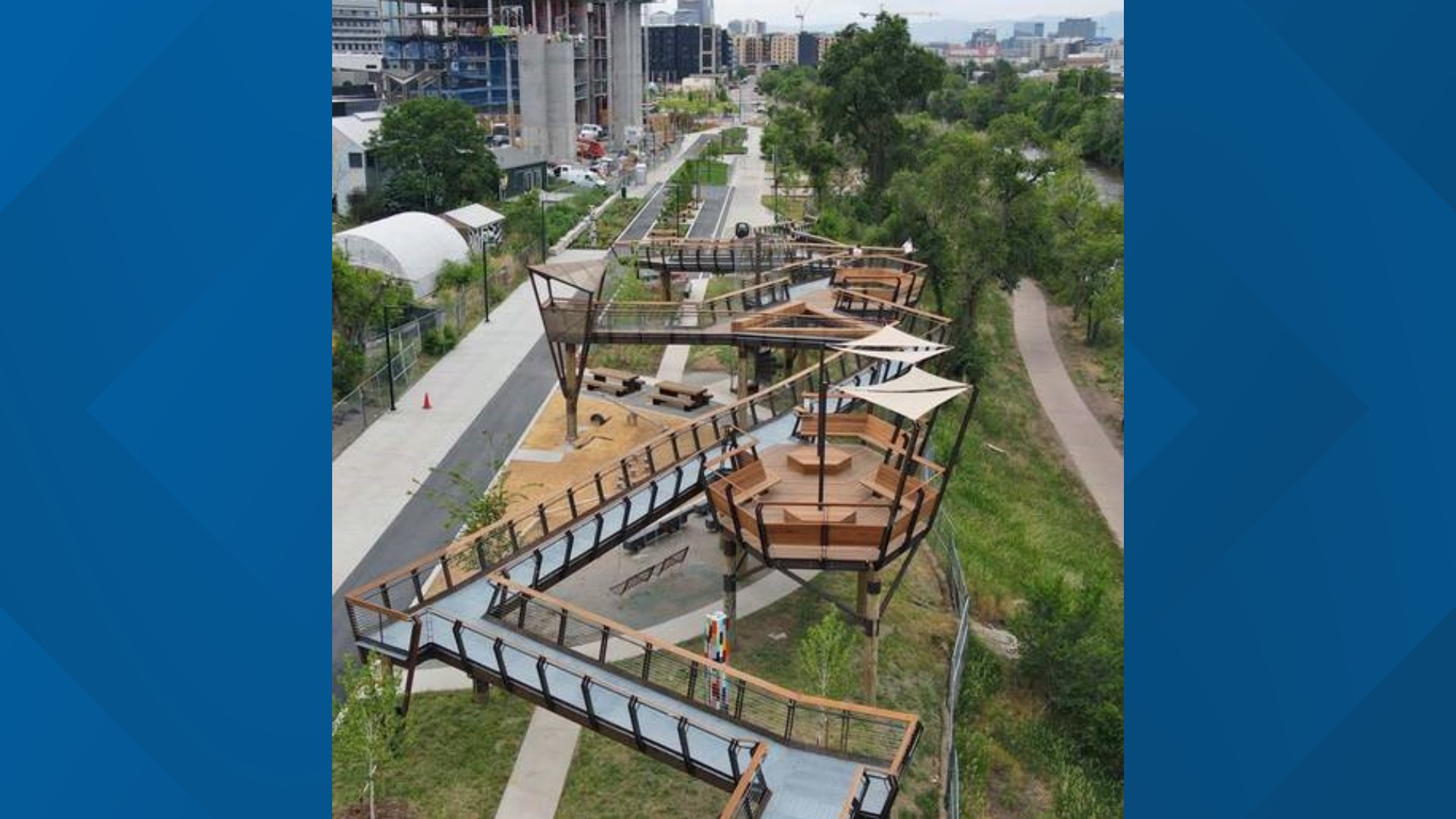 New Arkins Promenade green space opens in Denver | 9news.com