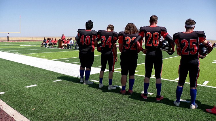 Rural Colorado town of 49 grateful for new football field | 9news.com