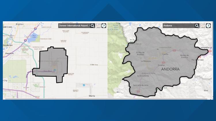 DIA is bigger than multiple major cities, all but 1 other airport ...