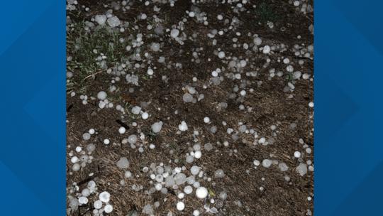 Photos: Severe storms bring large hail to northern Colorado | 9news.com