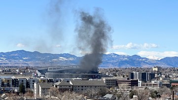 Smoke from fire visible at Broncos stadium | 9news.com