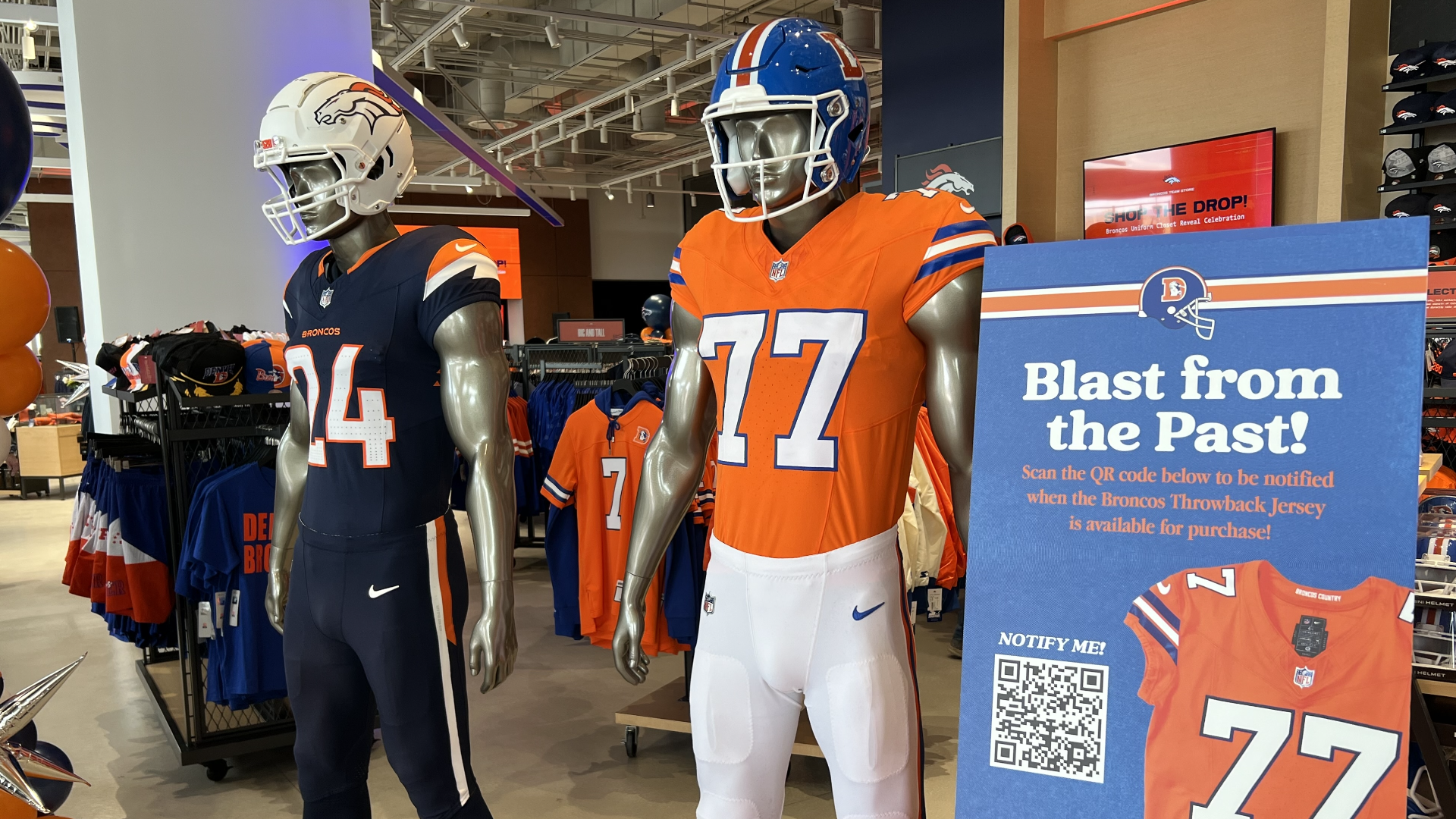 Broncos to wear 1977 throwback uniforms in 3 games | 9news.com