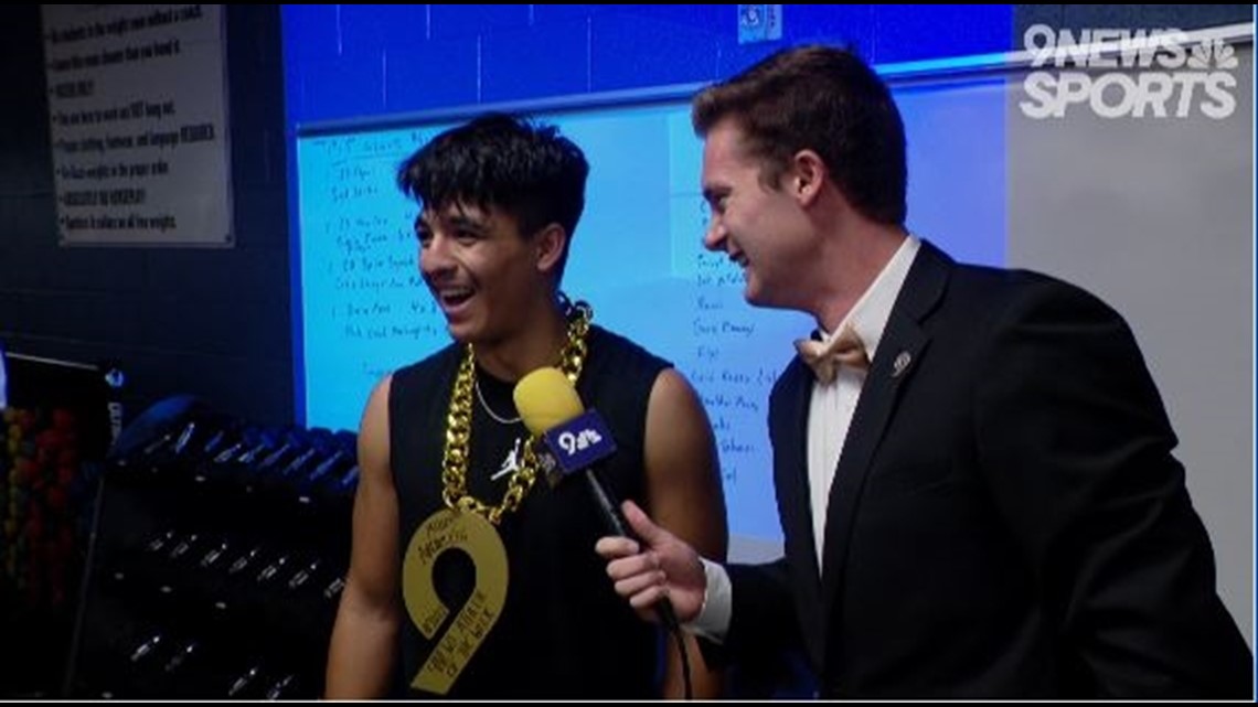 Wheat Ridge's Moses Archuleta wins the 9NEWS Swag Chain! | 9news.com