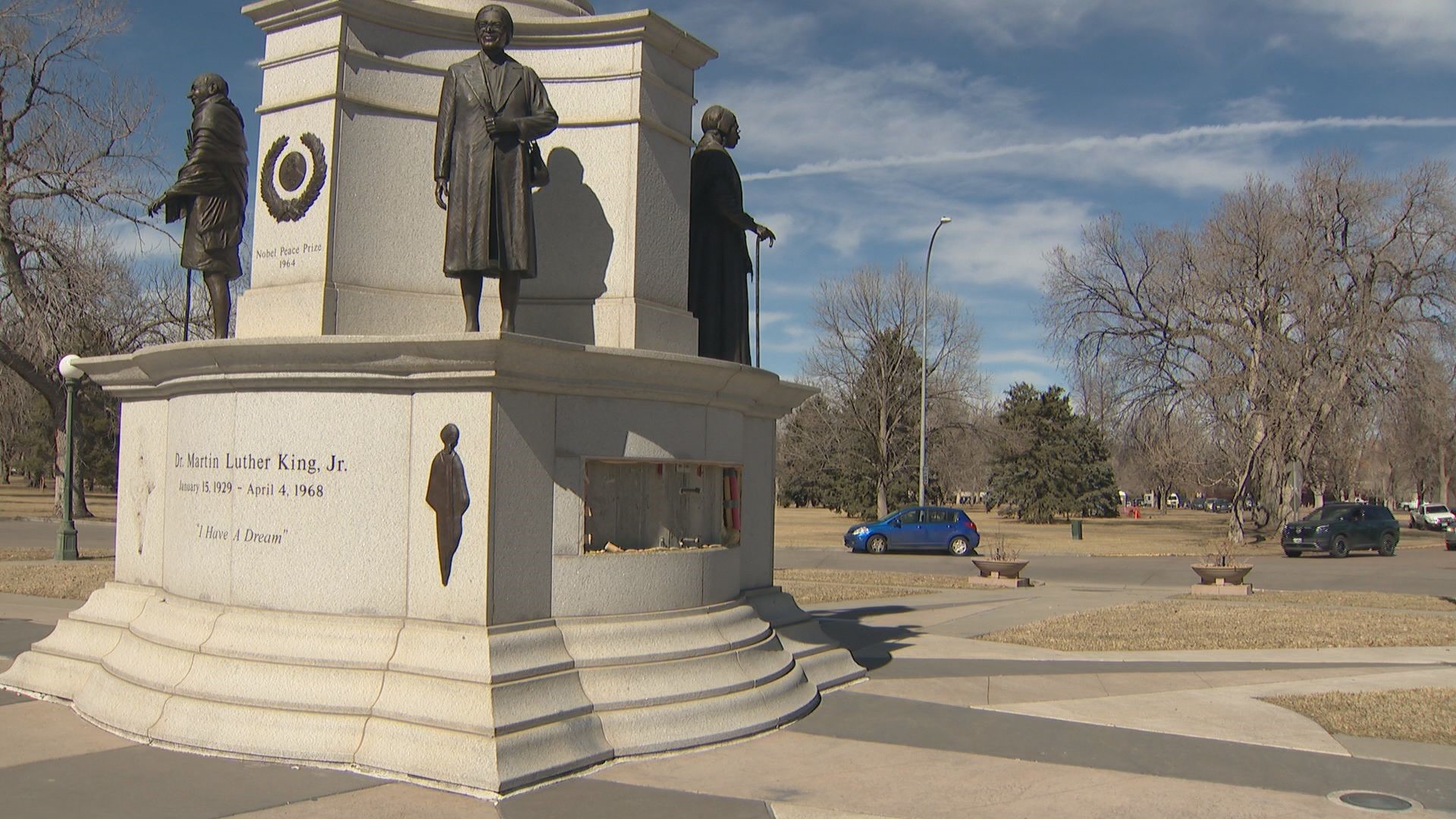 City Park Martin Luther King Jr. memorial vandalized | 9news.com