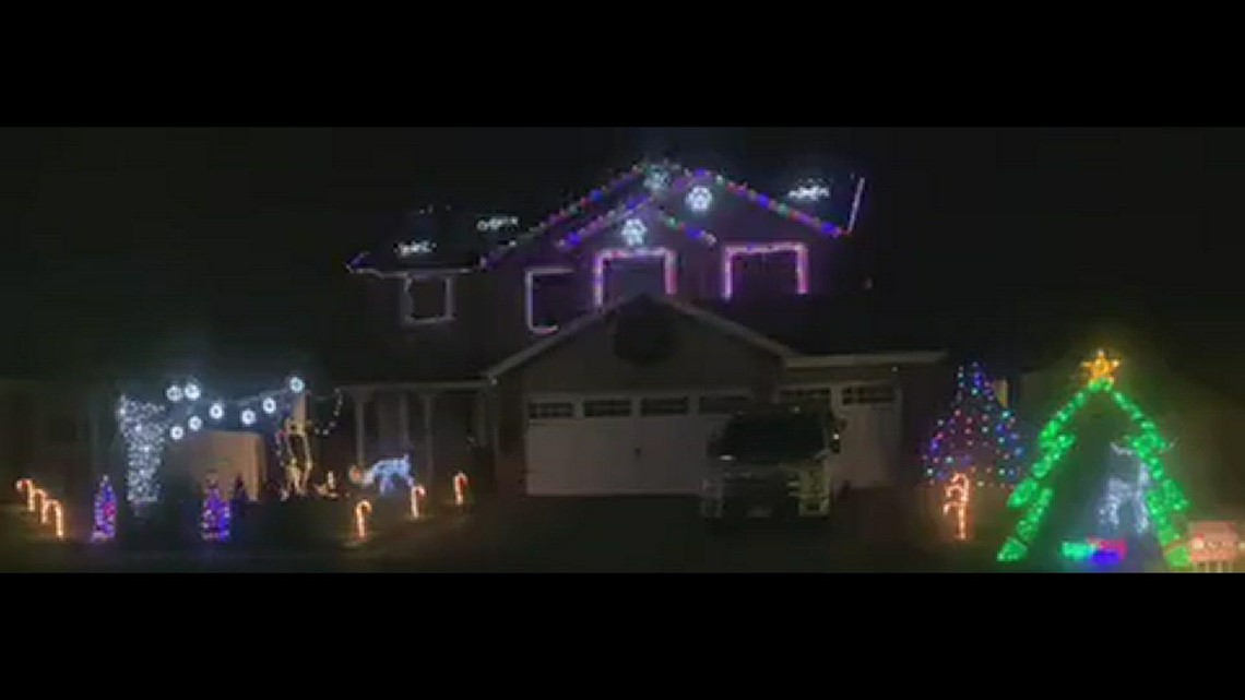 Merrill Family Christmas Display(Lights/Music) | 9news.com