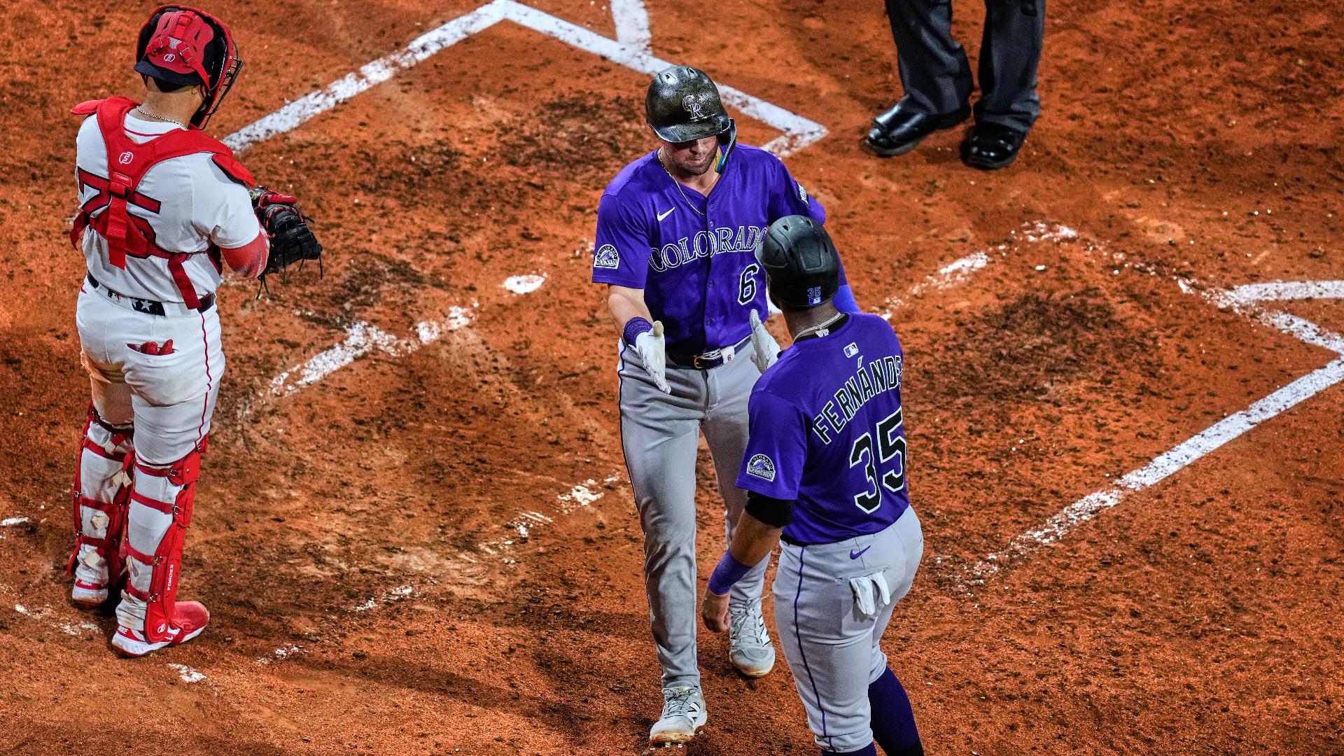 Red Sox sweep Rockies with power, Yoshida shines | 9news.com