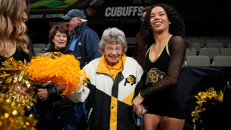 CU Buffs super fan Peggy Coppom celebrates 99th birthday | 9news.com