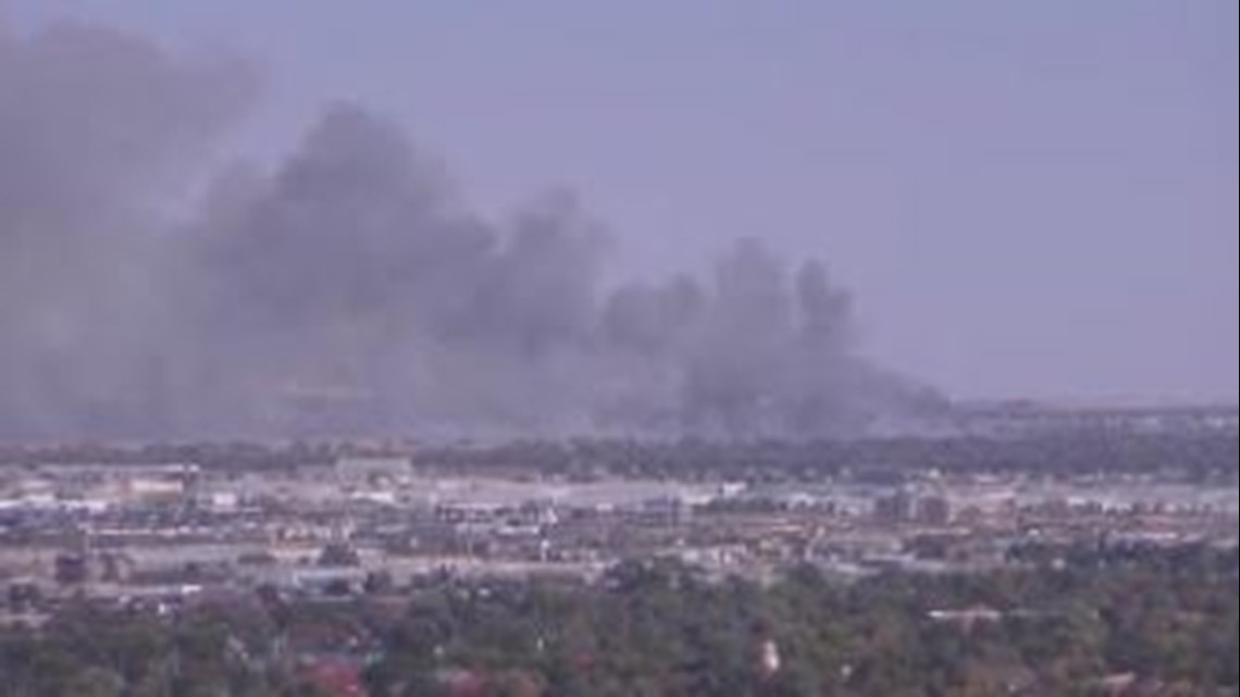 Plume of smoke over Denver from a prescribed burn | 9news.com