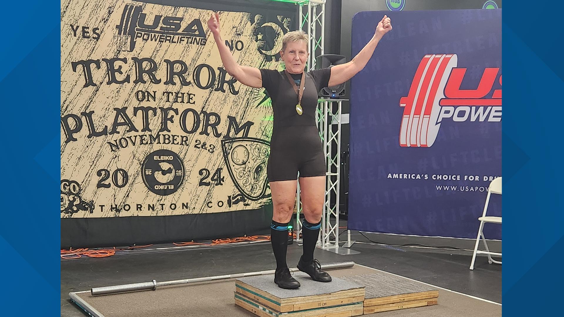 Woman excels at powerlifting at 68 | 9news.com