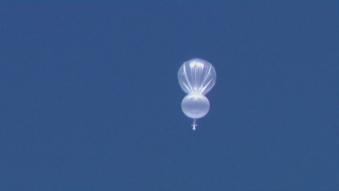 What is the white balloon flying north of Denver area? | 9news.com