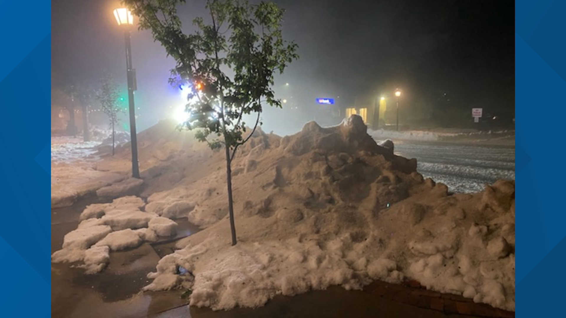 Estes Park gets pummeled by hail that looks like snow in July | 9news.com