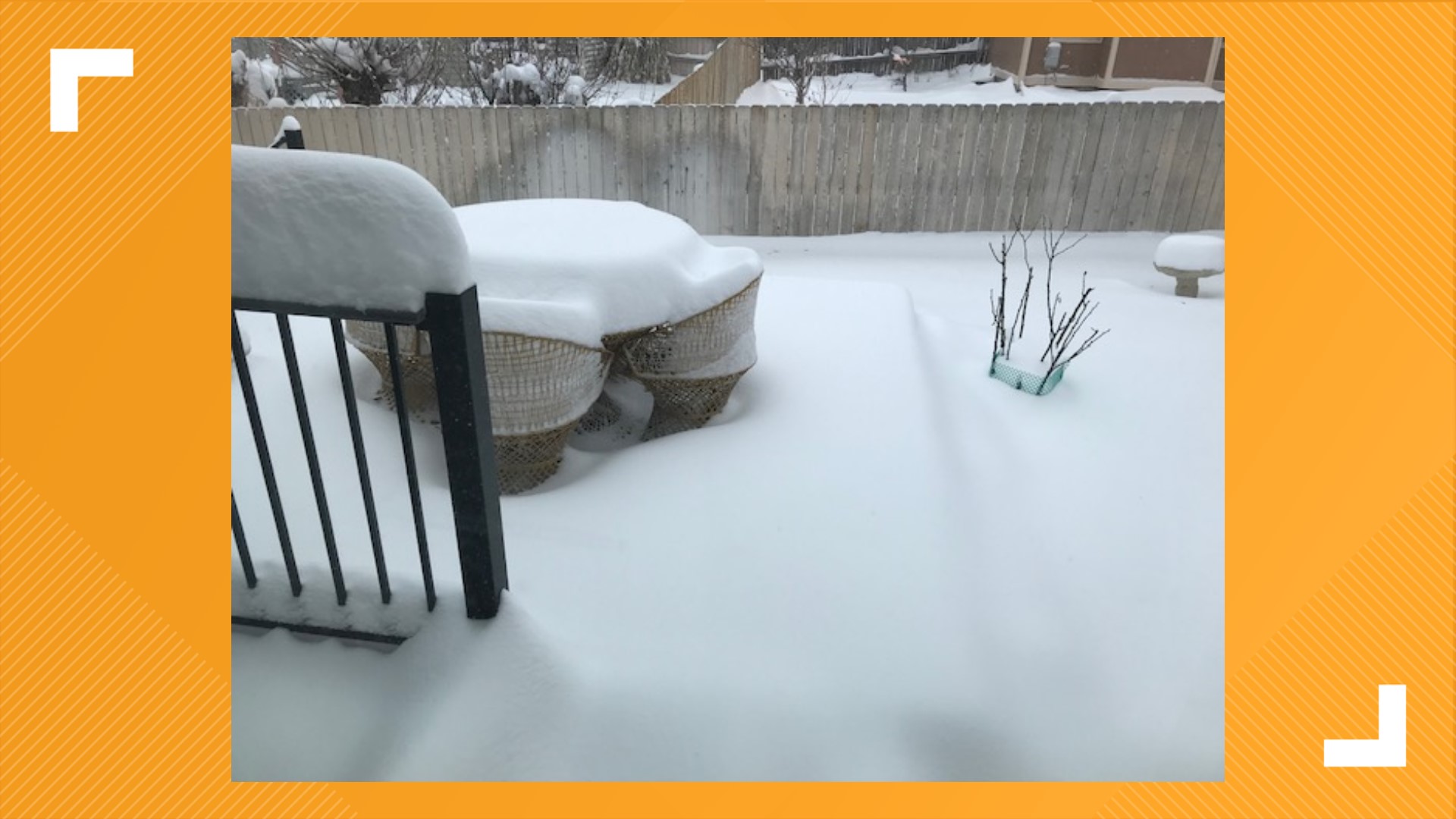 PHOTOS: Your snow-covered patio furniture after the November storm | 9news.com