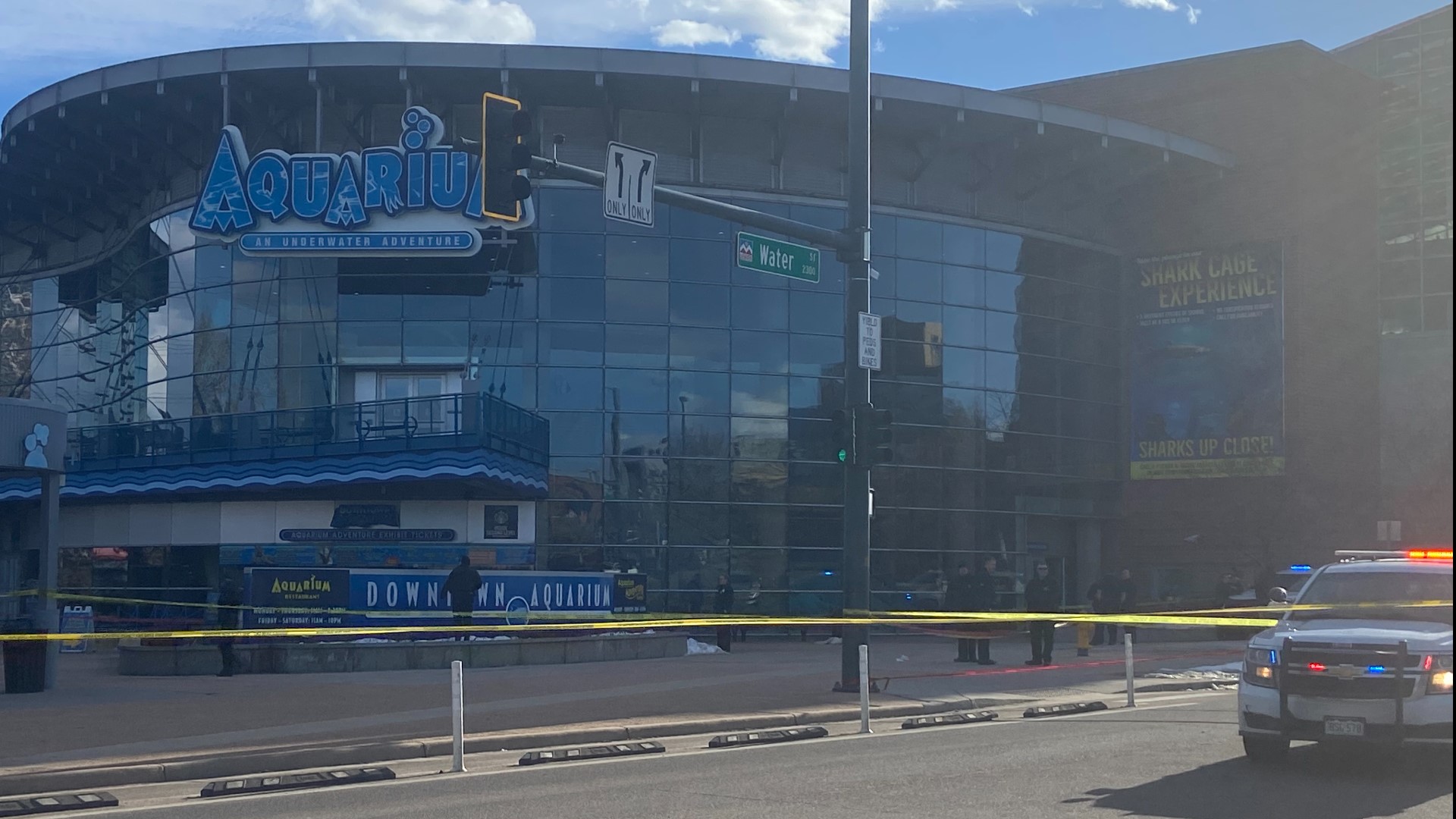 1 person shot near Denver aquarium, police say | 9news.com