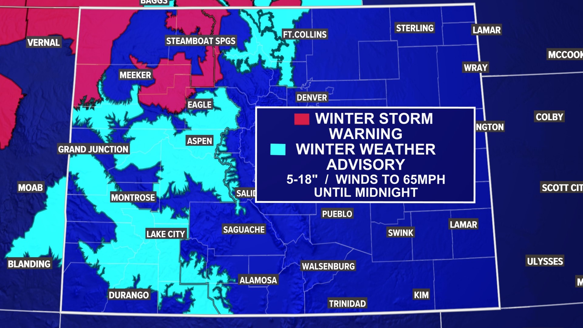 Snow, cold, wind return Tuesday | 9news.com