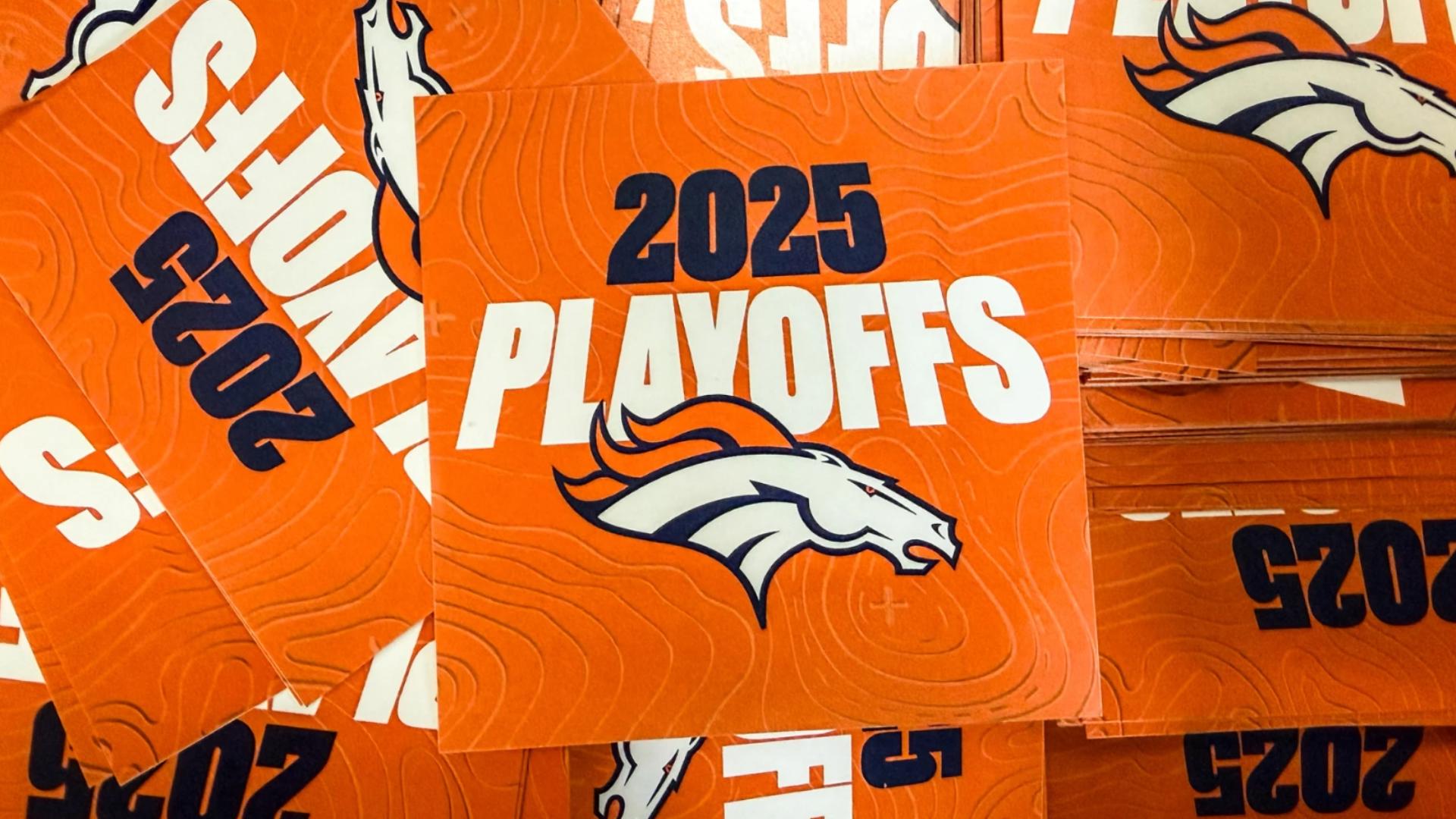 Where to get free Broncos playoff posters, decals | 9news.com