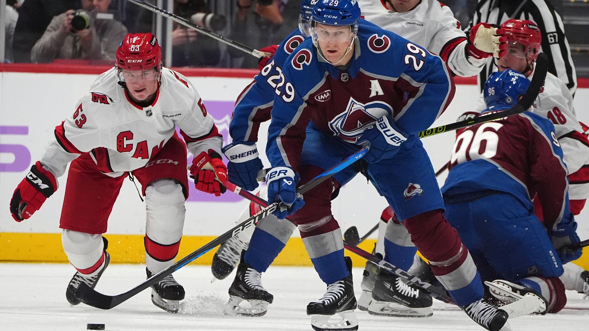 Colorado Avalanche snap Carolina Hurricanes' 8-game win streak | 9news.com
