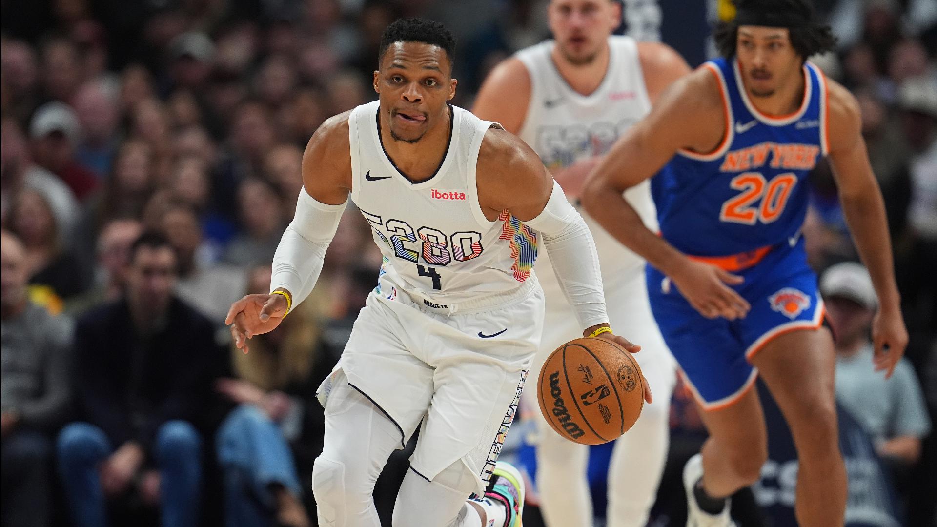 Russell Westbrook fined for obscene on-court gesture vs Knicks | 9news.com